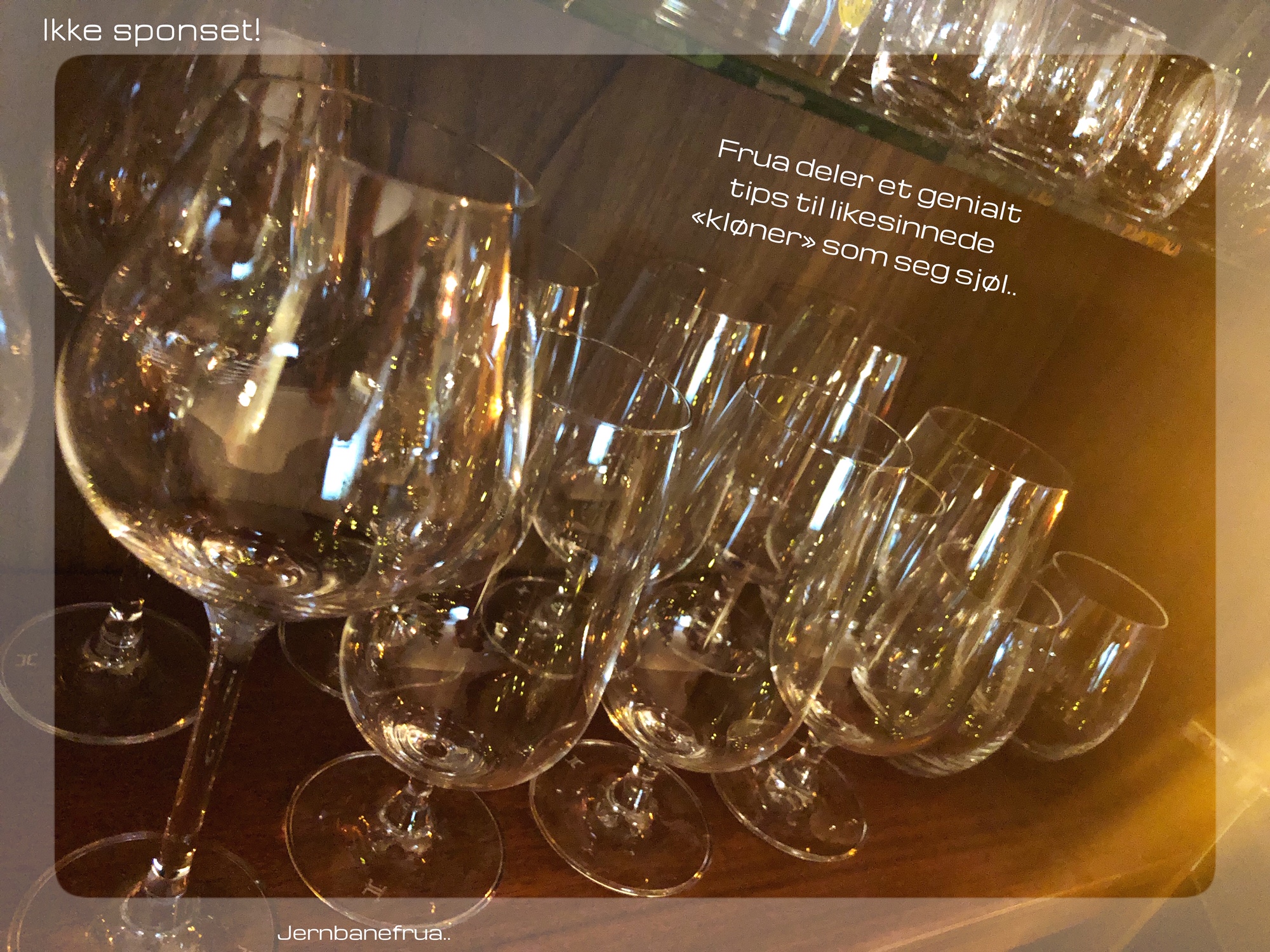 Frua tipser helt gratis om fine glass.. – Jernbanefrua